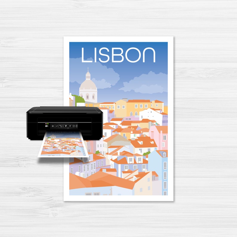 Printable Lisbon Portugal Poster - Etsy