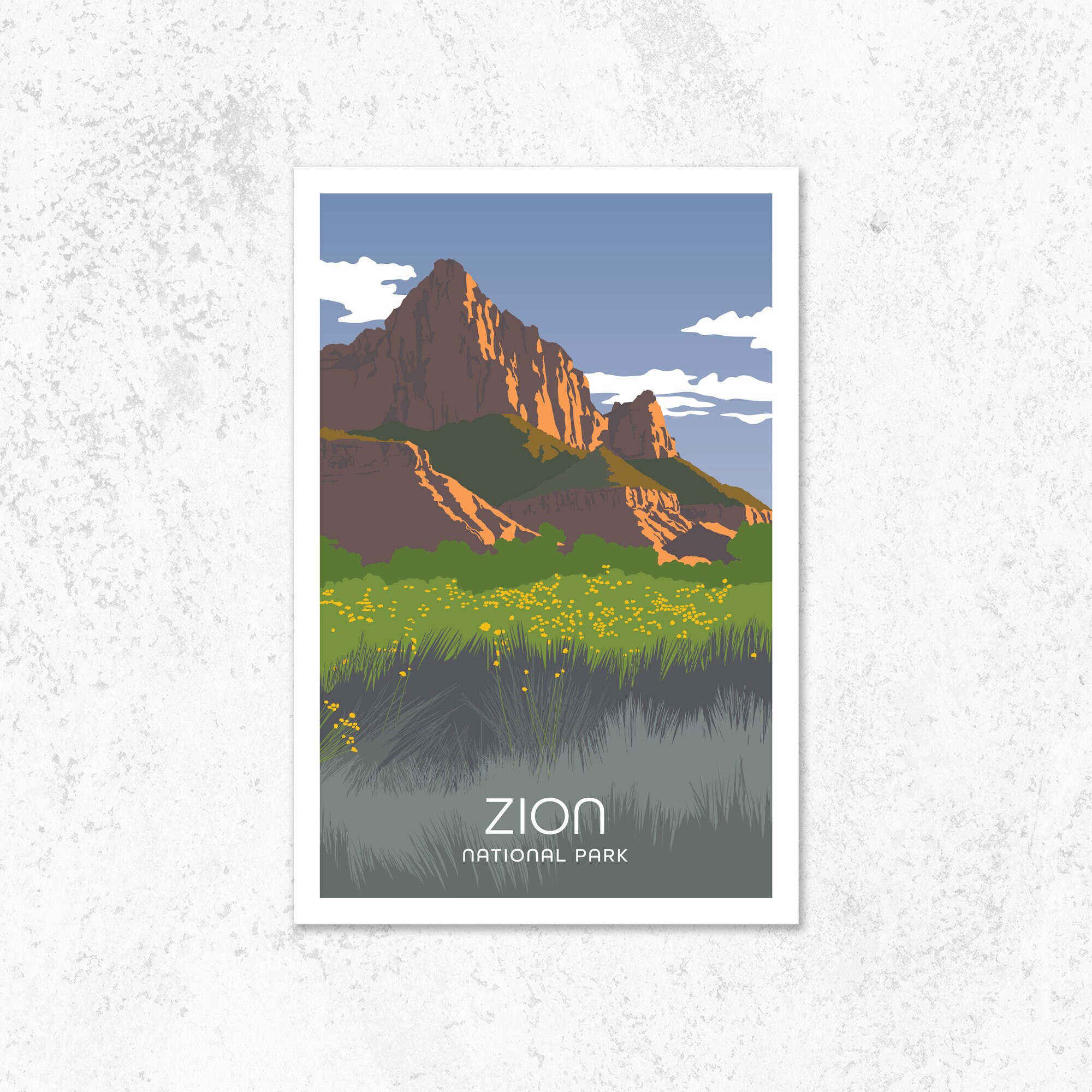 Zion National Park Poster - Etsy