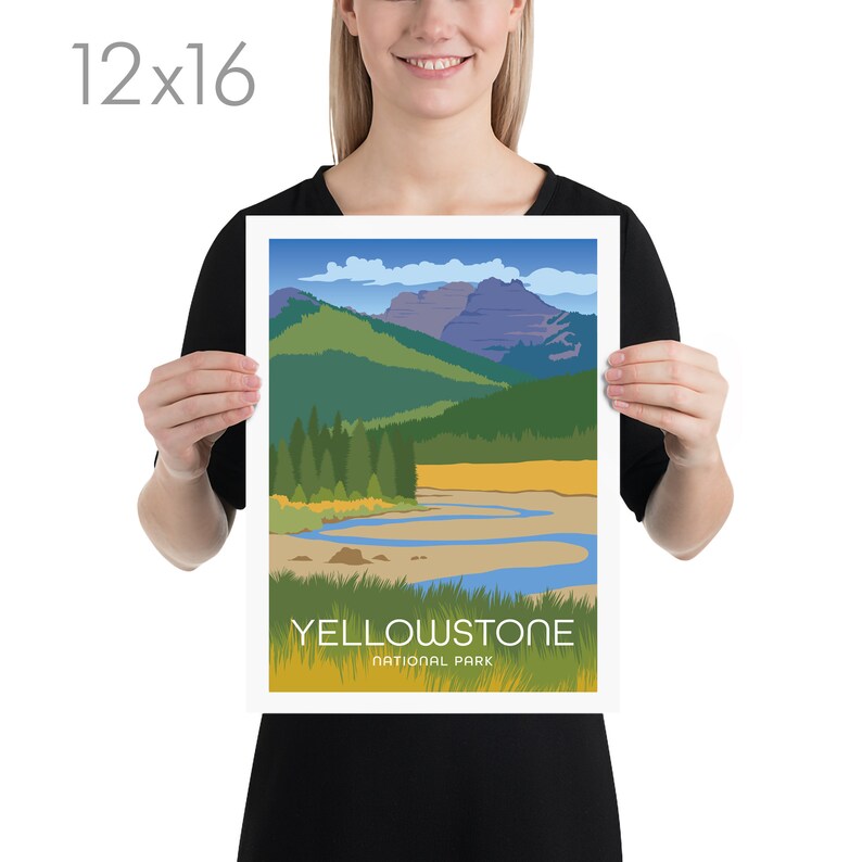 Yellowstone National Park Poster - Etsy