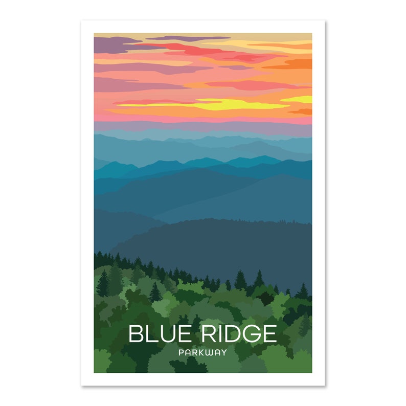 Printable Blue Ridge Parkway Poster - Etsy