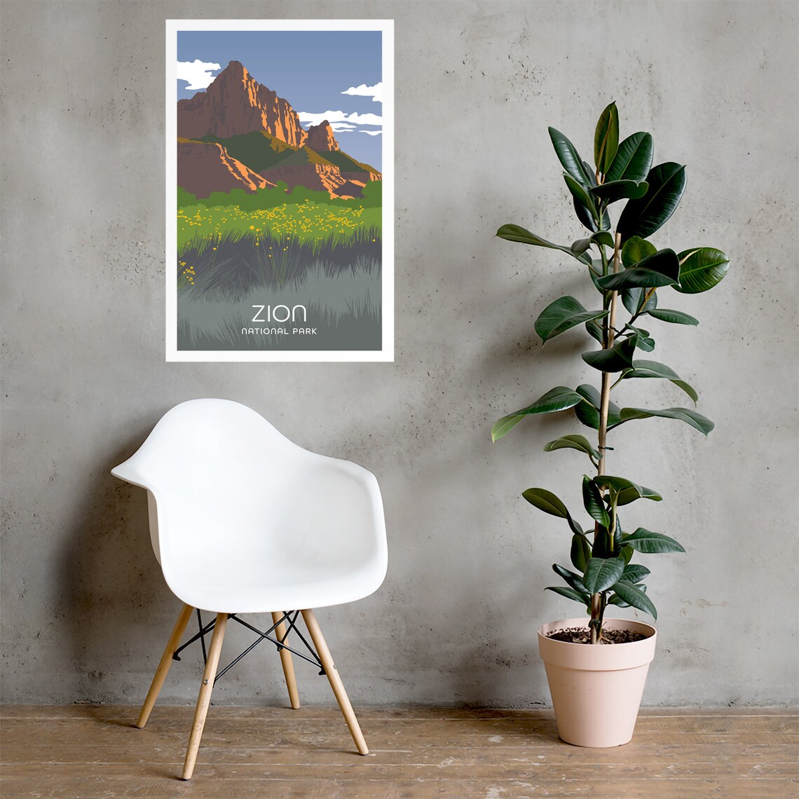 Zion National Park Poster - Etsy