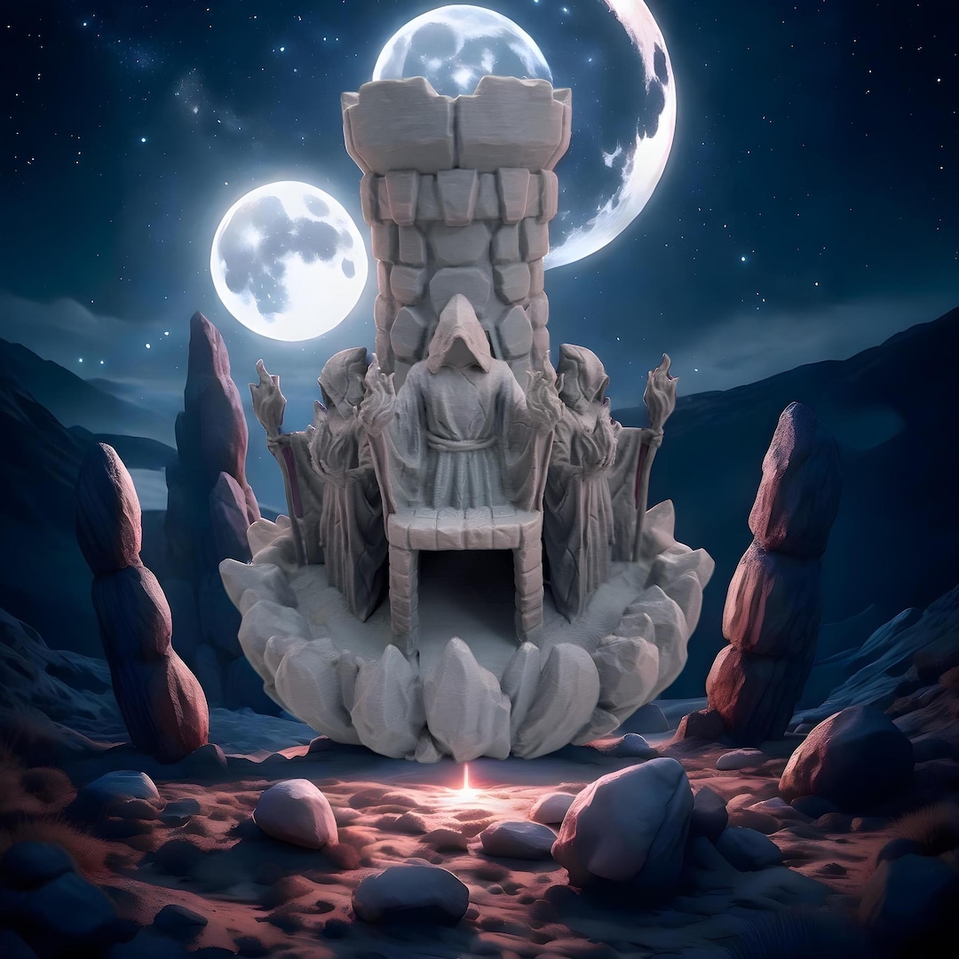 Mad Wizard Dice Tower for Pathfinder or Dungeons and Dragons, DND Dice Tower for Dungeon Master ...