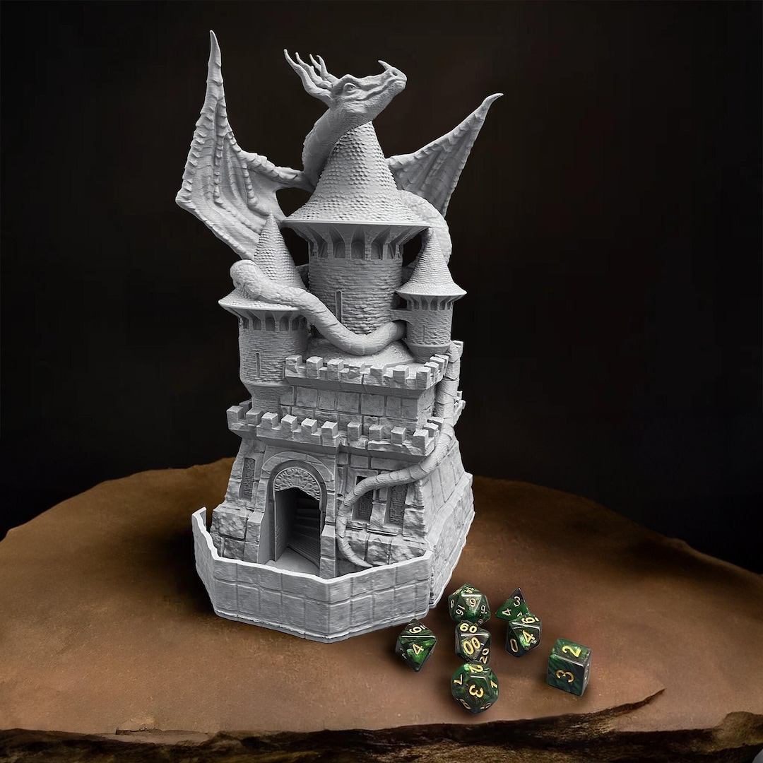Dice Tower DND Game Master, DND Accessories for Dungeon Master, 3 D ...