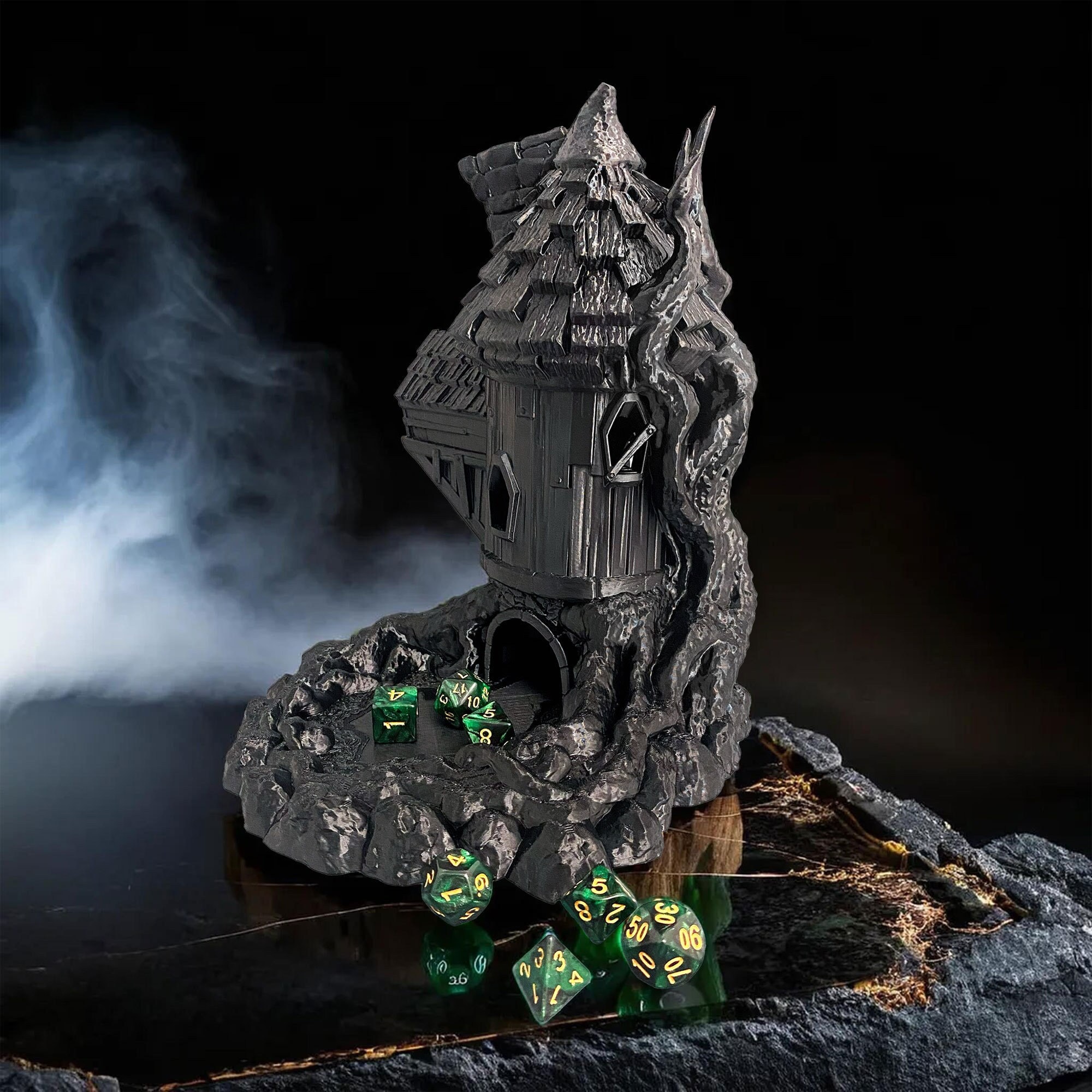 Wizard Dice Tower for Dungeon Master, Dice Roller Castle for Role Playing Game, Dungeons and ...