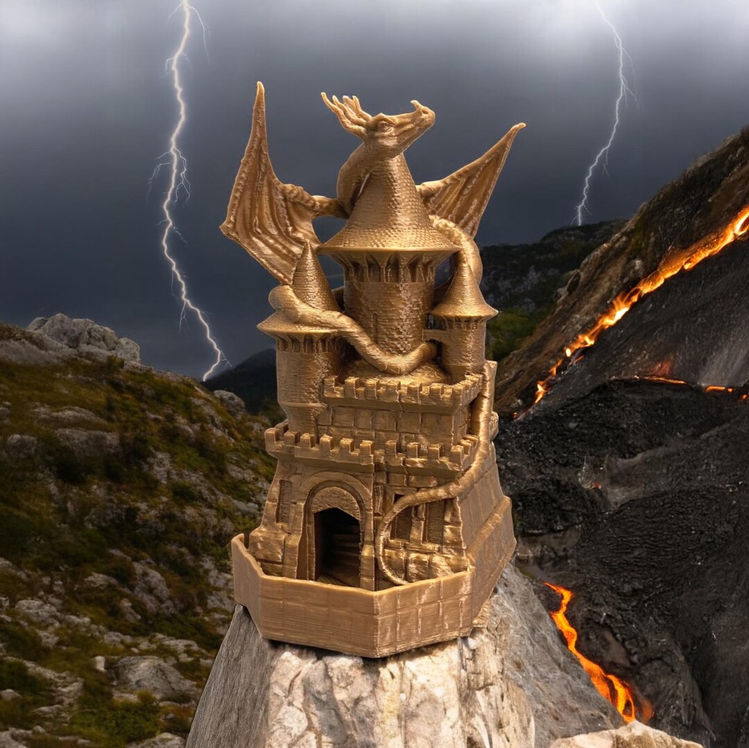 Game Master Dice Tower as a DND Player Gift, Dice Roller for Dungeons ...