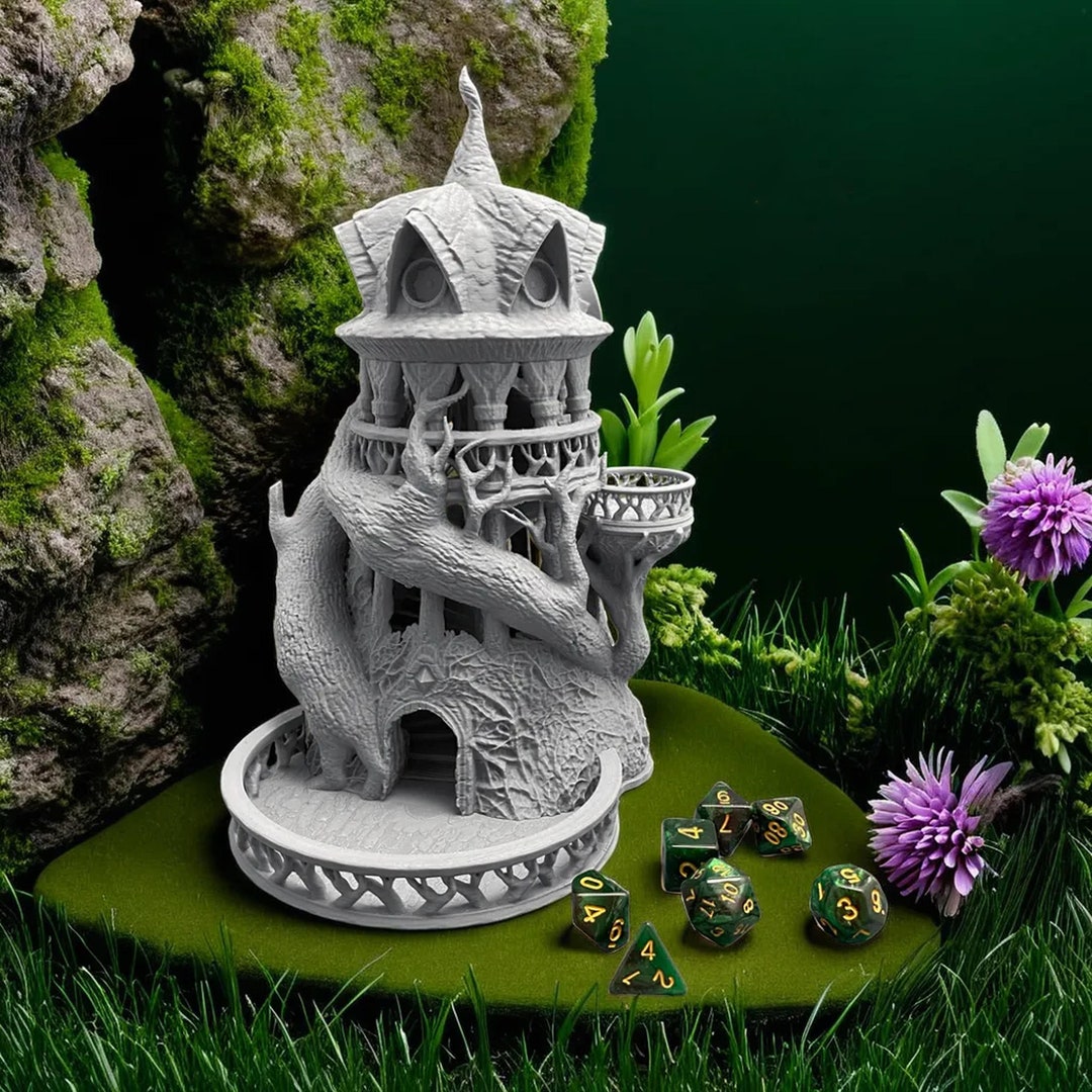 Druid Dice Tower for DND, Dungeons and Dragons Accessories, DND Gifts ...
