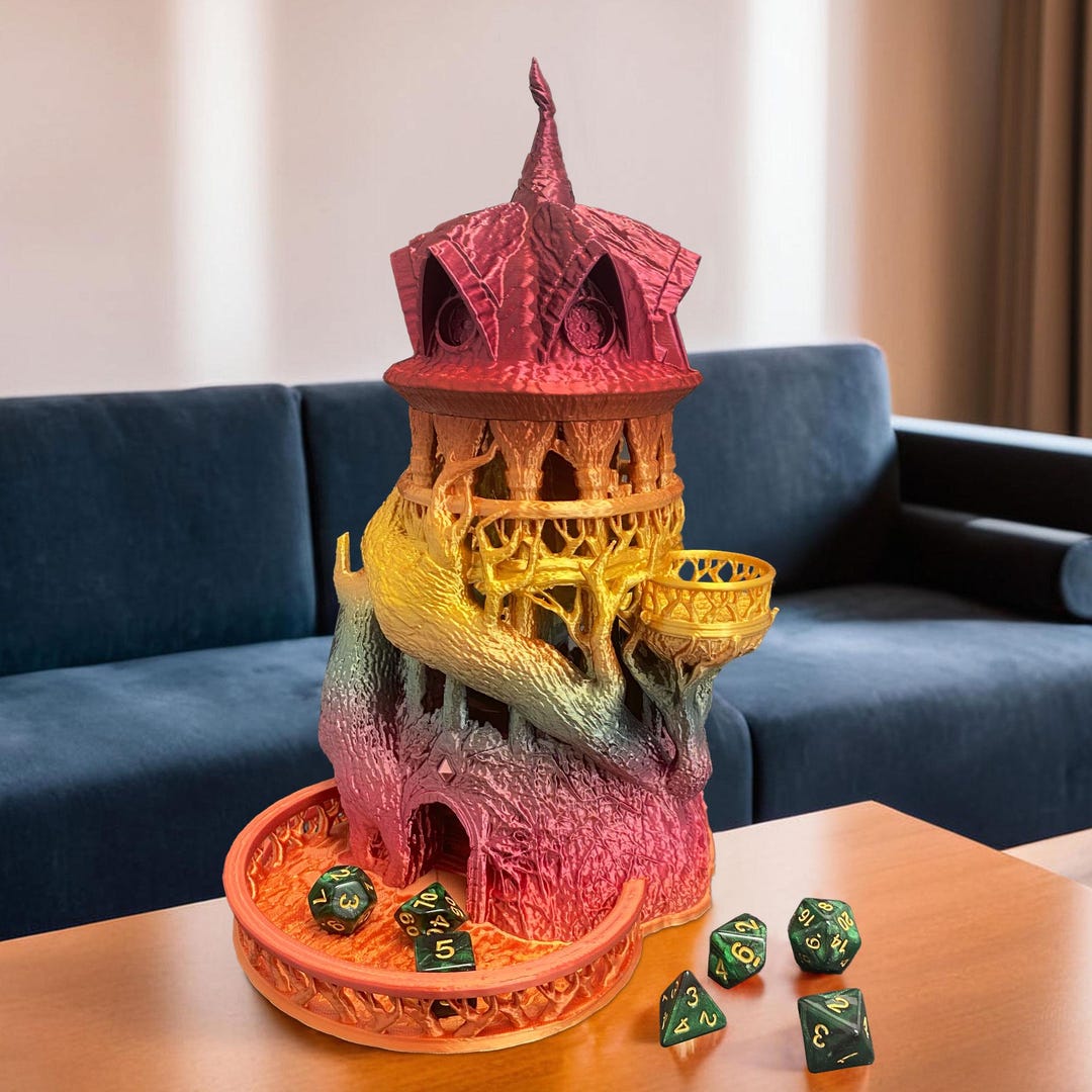 Druid Dice Tower for DND as a Dungeons and Dragons Gift and Accessories ...