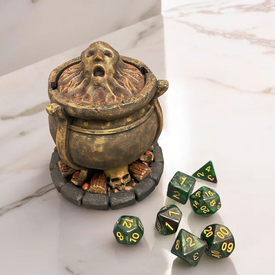 Dice Box for Dungeons and Dragons, Dice Vault Like 3d Print Dnd Gifts ...