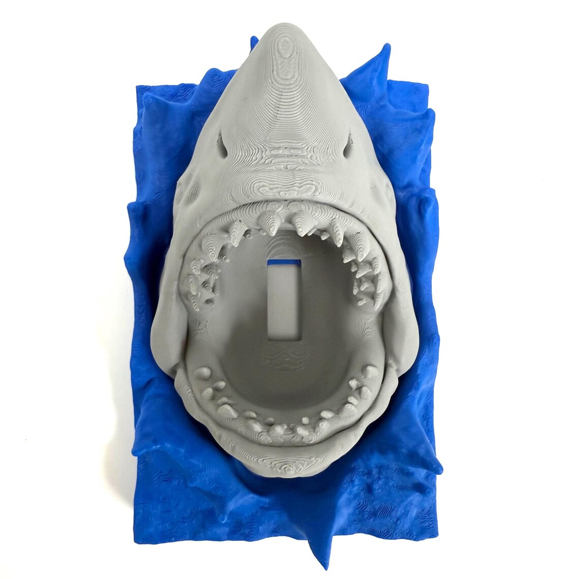3D Printed Shark Switch Plate, Shark Switch Cover, Ocean Wall Decor for ...