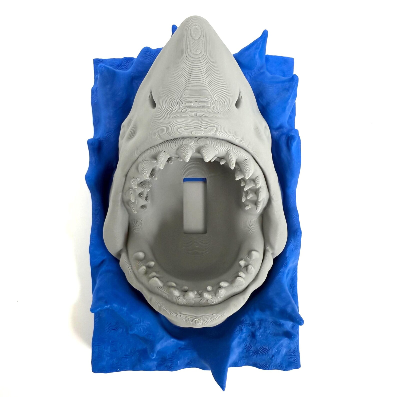 3D Printed Shark Switch Plate, Shark Switch Cover, Ocean Wall Decor for ...