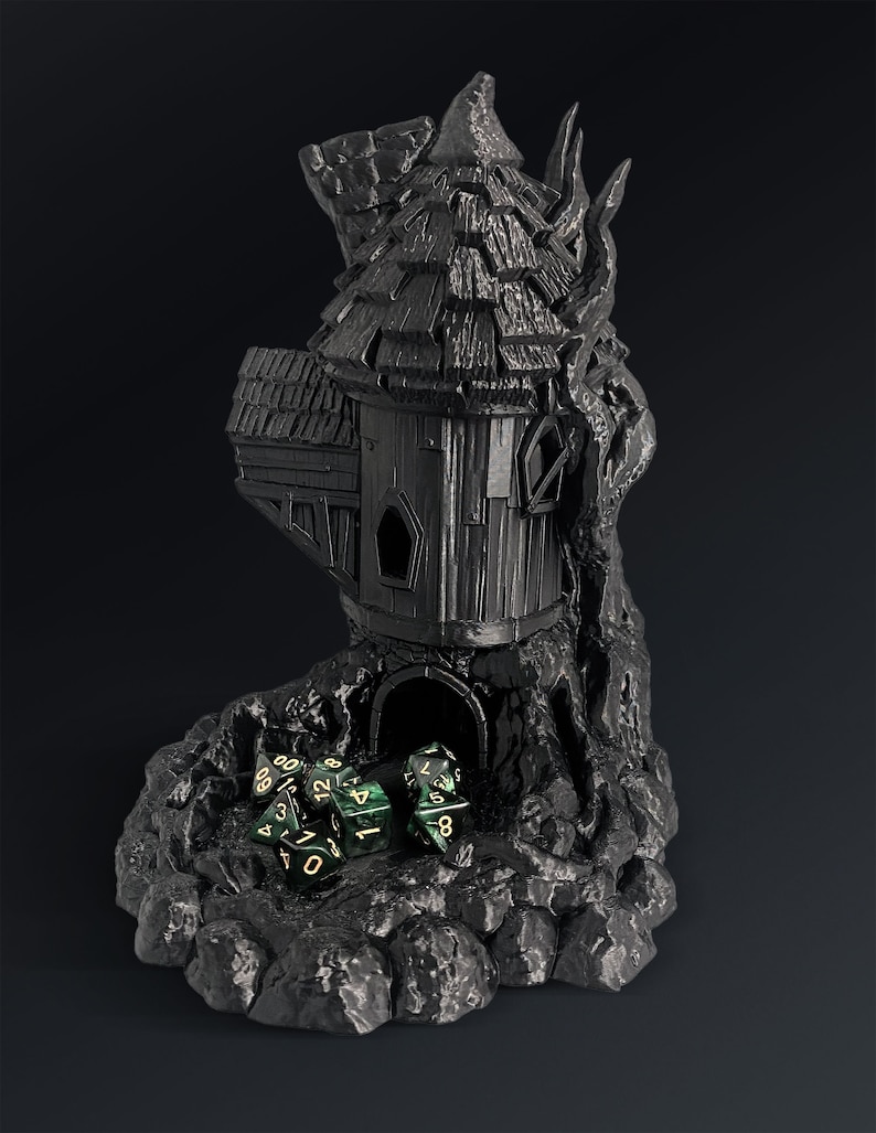 Wizard Dice Tower for Dungeon Master, Dice Roller Castle for Role ...