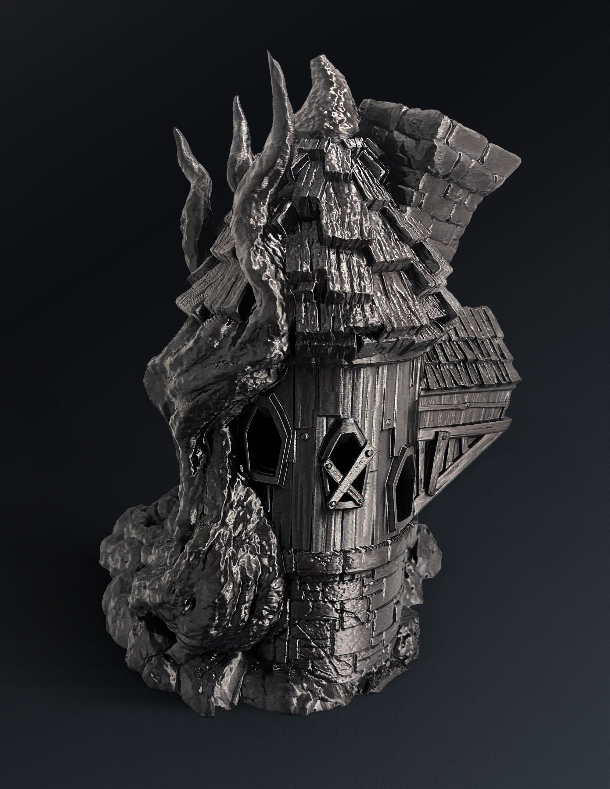 Wizard Dice Tower for Dungeon Master, Dice Roller Castle for Role Playing Game, Dungeons and ...