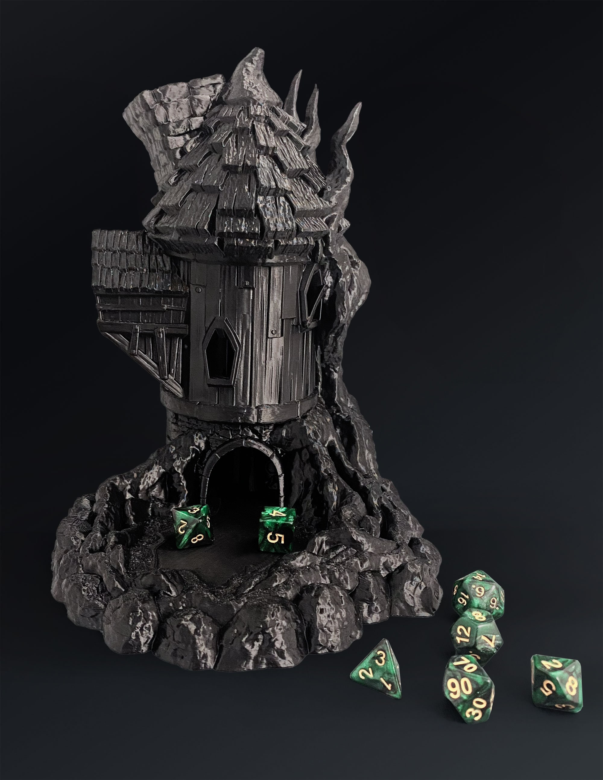 Wizard Dice Tower for Dungeon Master, Dice Roller Castle for Role Playing Game, Dungeons and ...