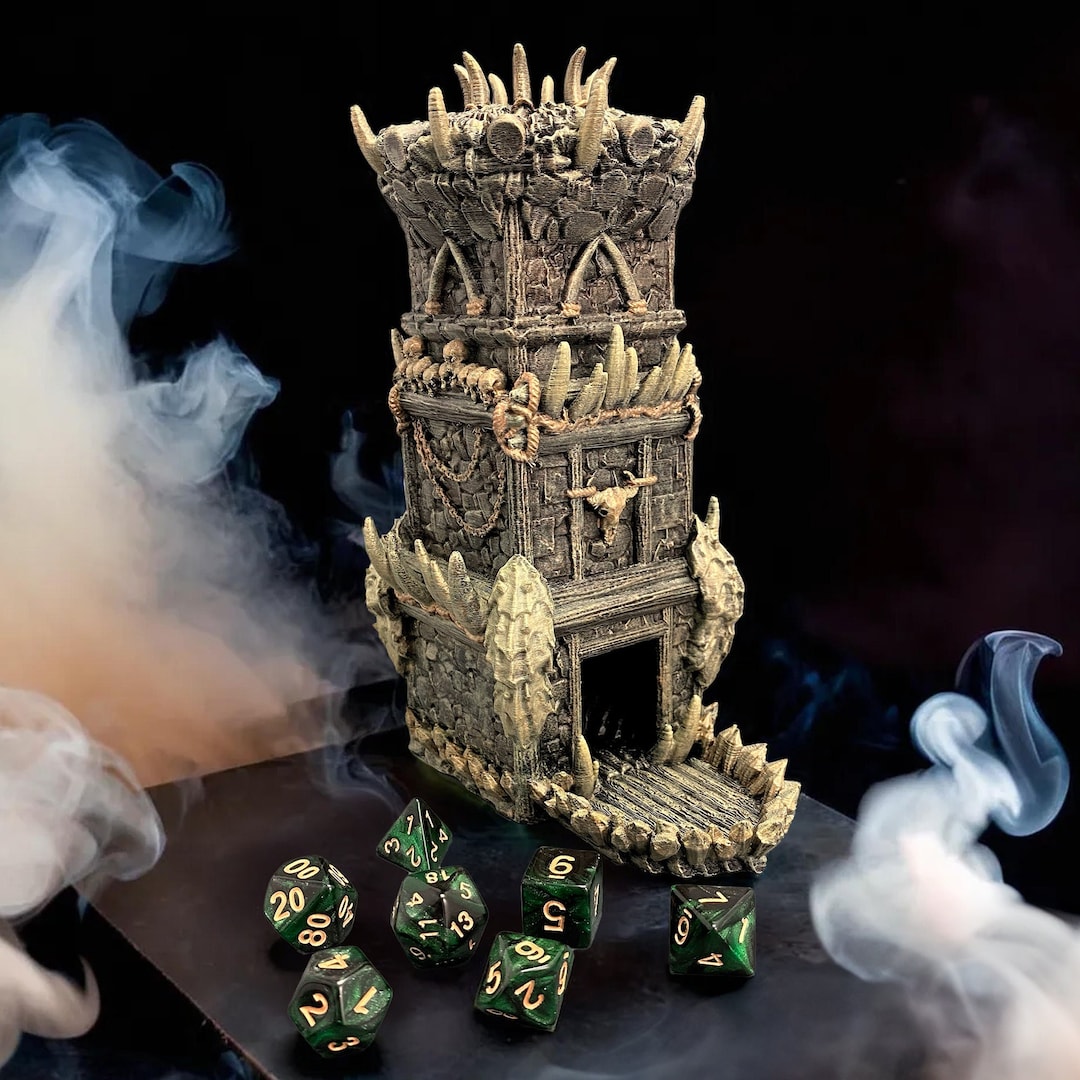 Hand Painted Orc Dice Tower for DND, Dungeons and Dragons Accessories ...