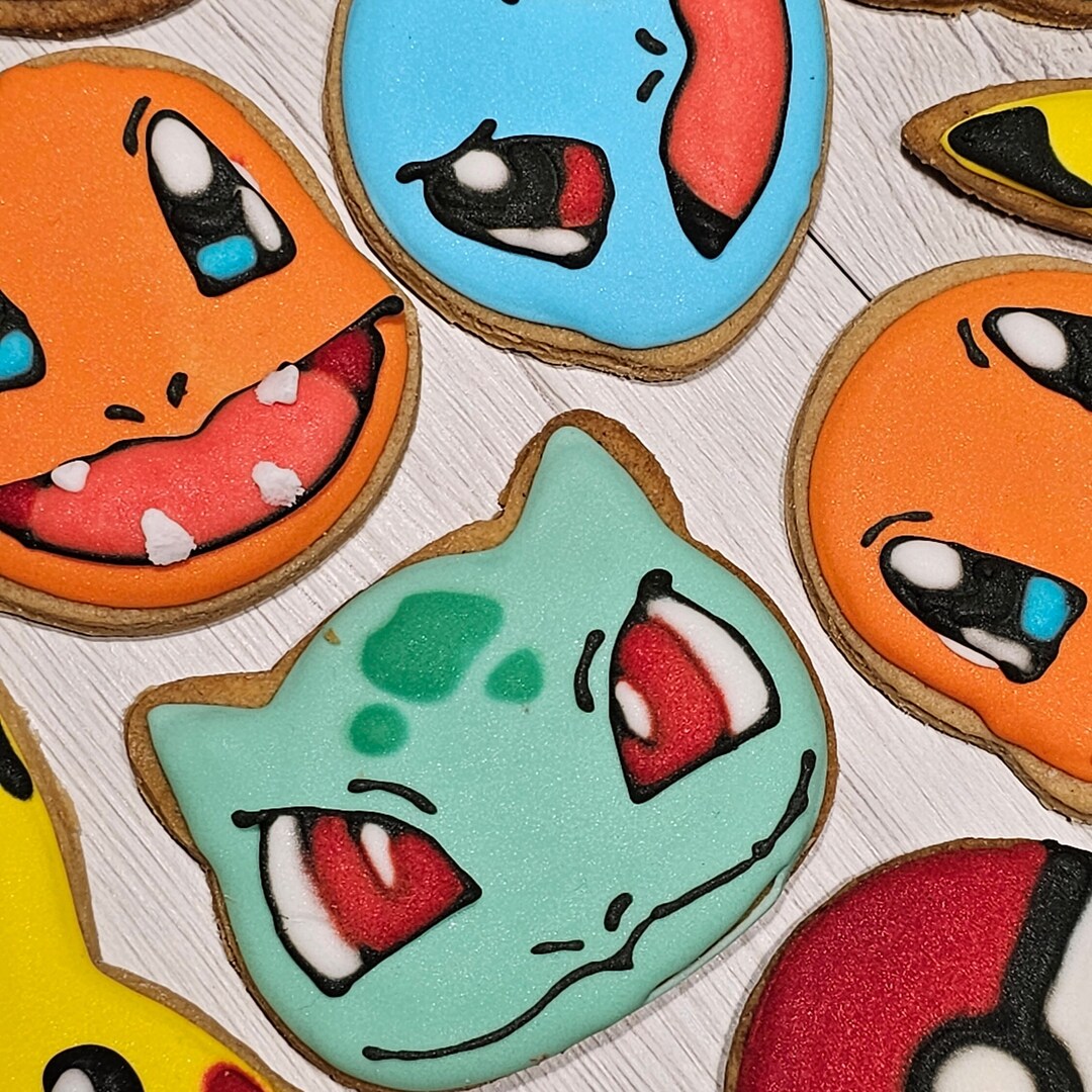 Pokemon Iced Biscuits set of 10 Biscuits - Etsy