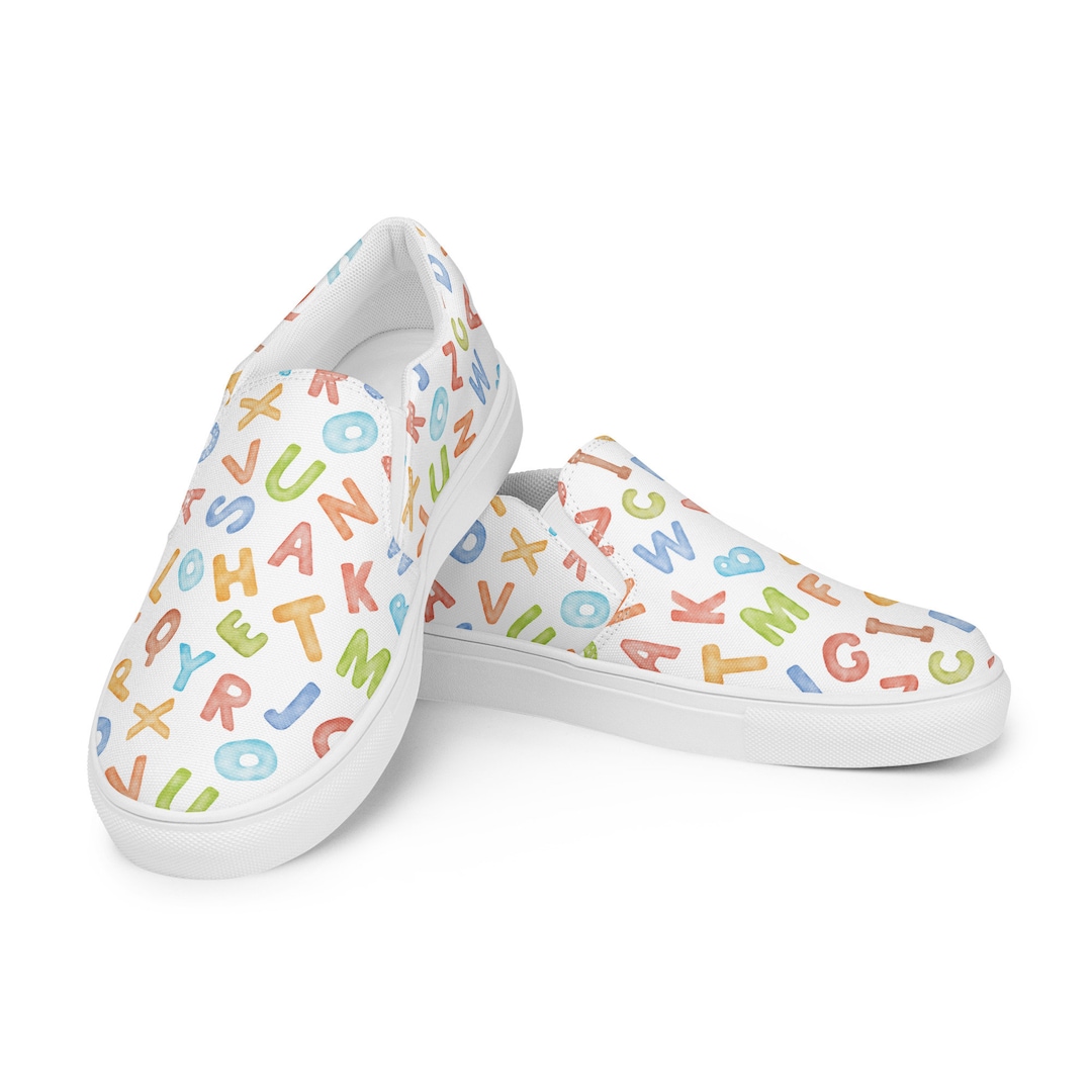 ABDL Alphabet Slip on Shoes Adult Baby - Etsy