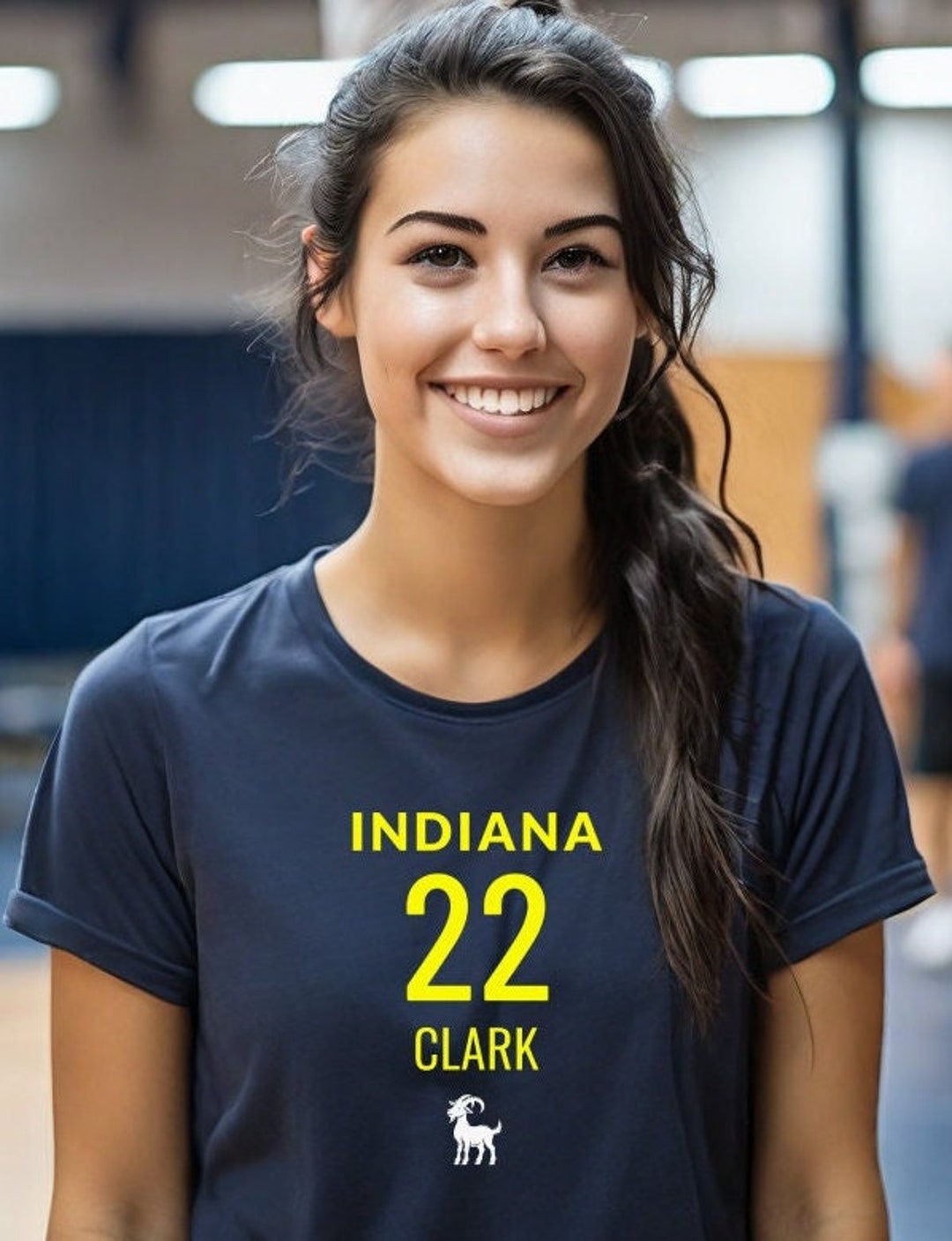 Caitlin Clark GOAT 22 T-shirt With Cute Goat, for Fans of WNBA Women's ...