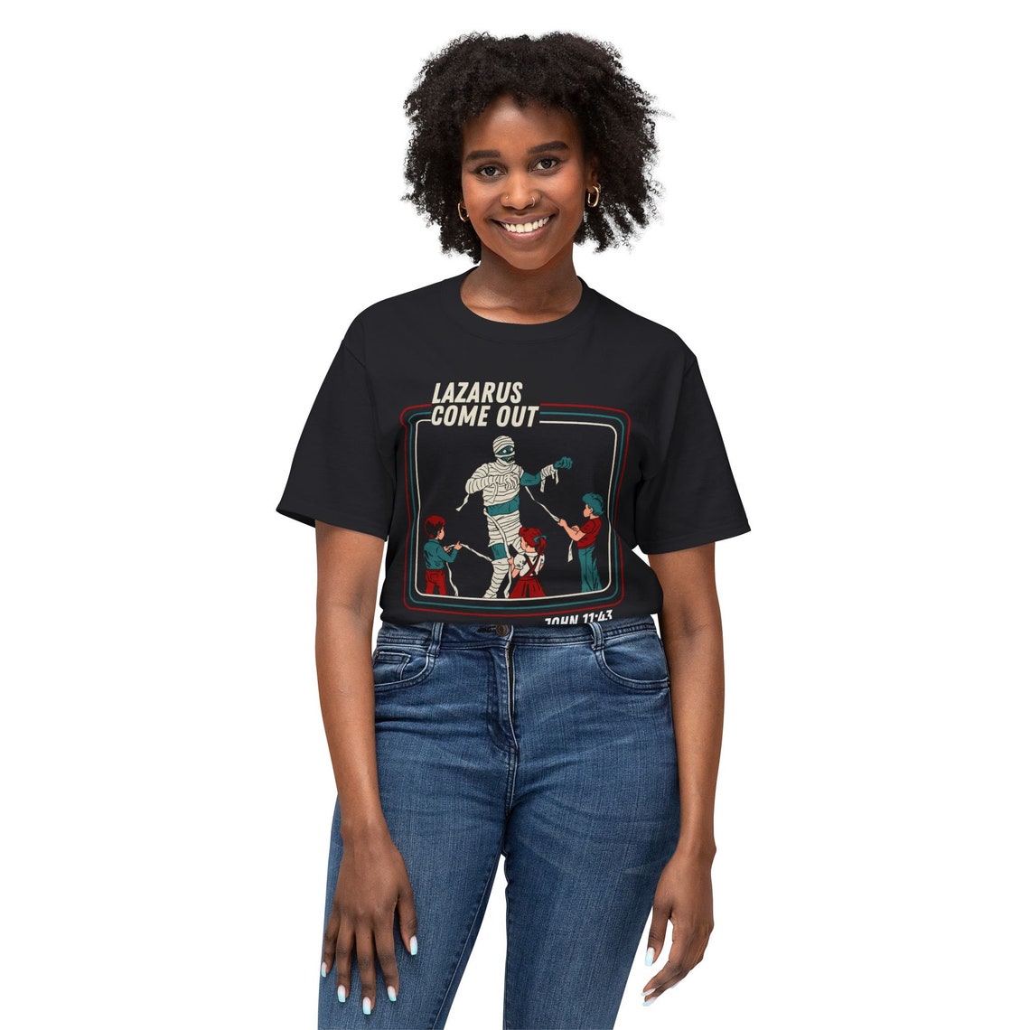 Lazarus Come Out Humor Christian T-shirt, Faith T-shirt - Etsy