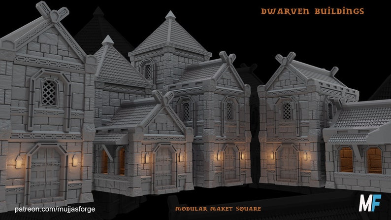 Modular Dwarven Market Square - Etsy