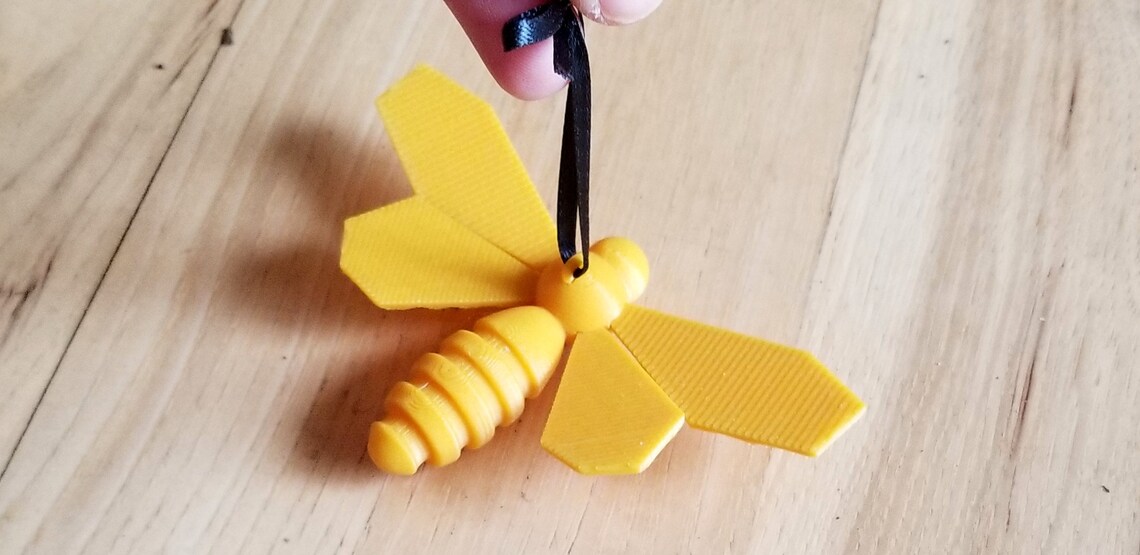 Honey Bee 3D Printed Ornament | Etsy
