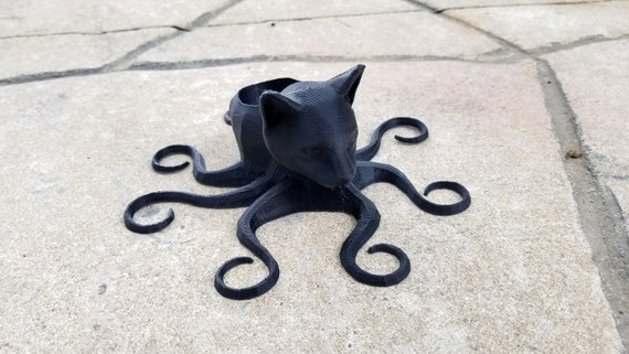 Octocat Octopus Cat 3D Printed Planter | Etsy Australia