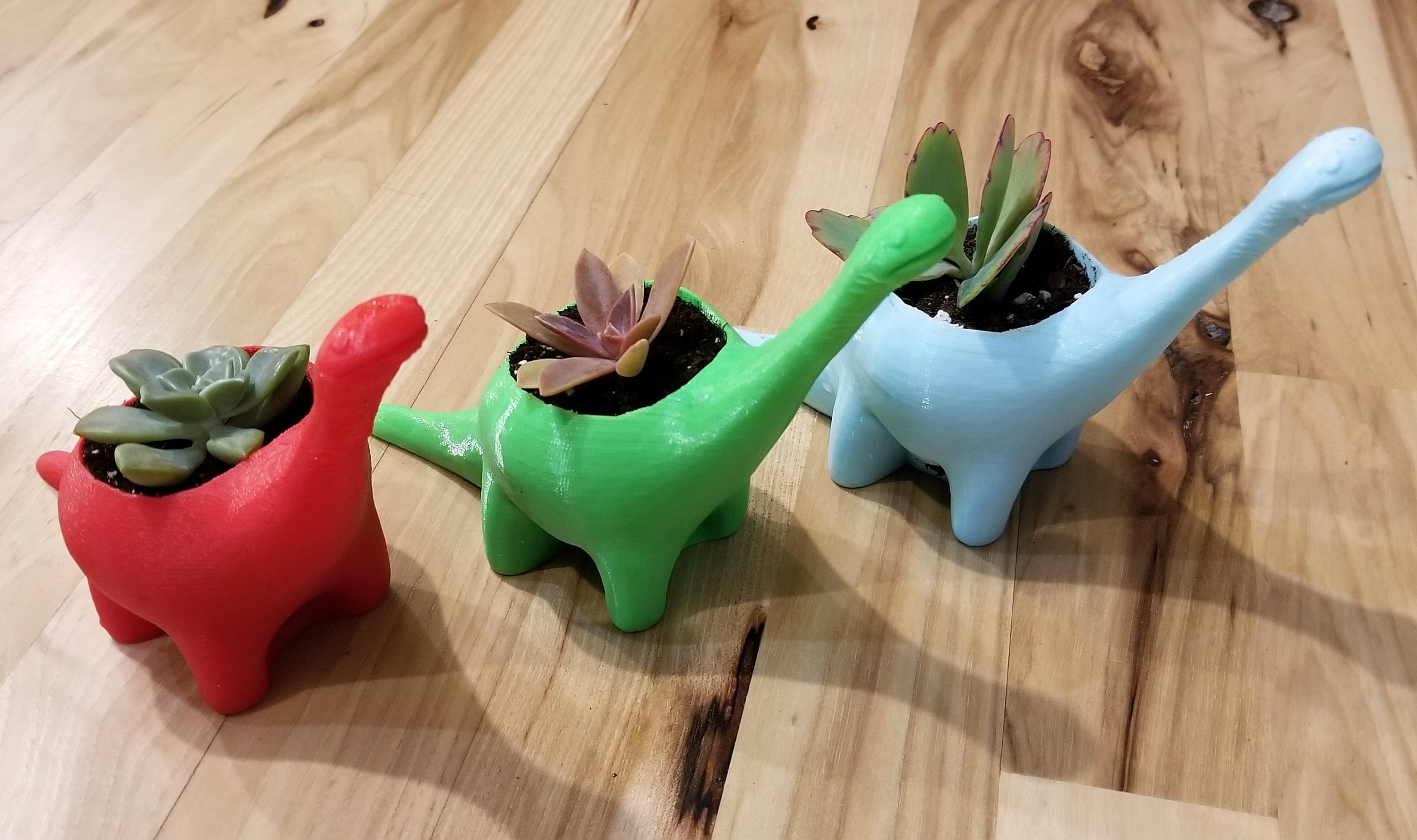 Brontosaurus Dinosaur 3D Printed Planter - Etsy