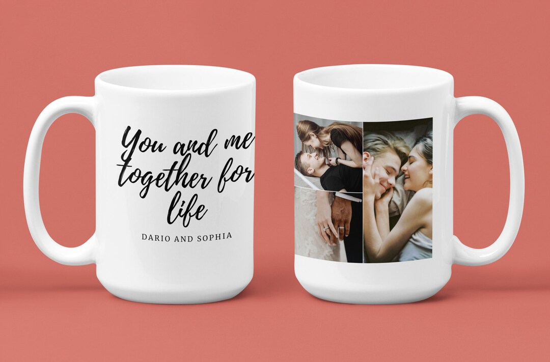 Mugs With Photo and Personalized Text for Couples/gift for Couples/gift ...