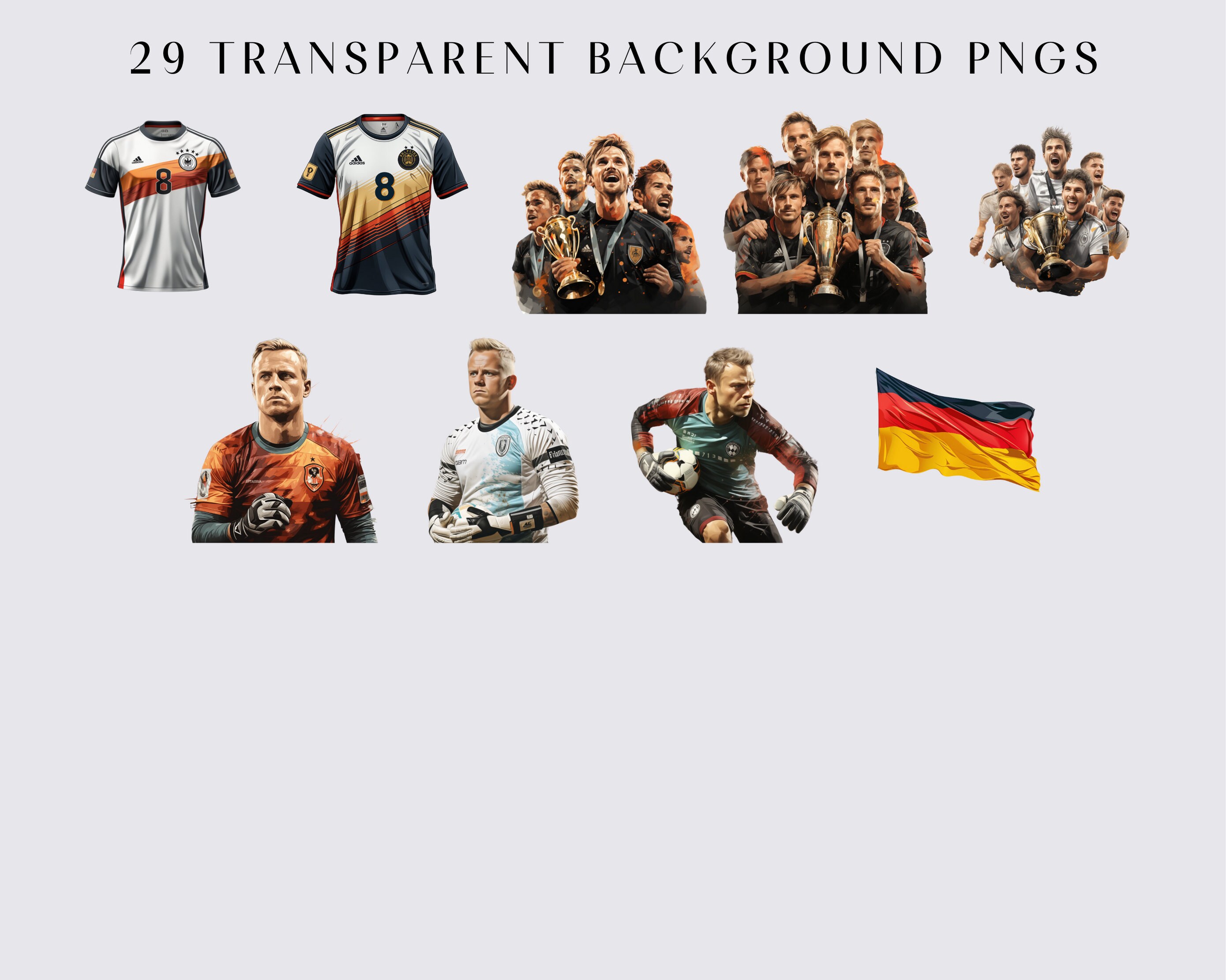 Watercolor Football Clipart Bundle, Soccer Ball, Jersey, EURO 2024 ...