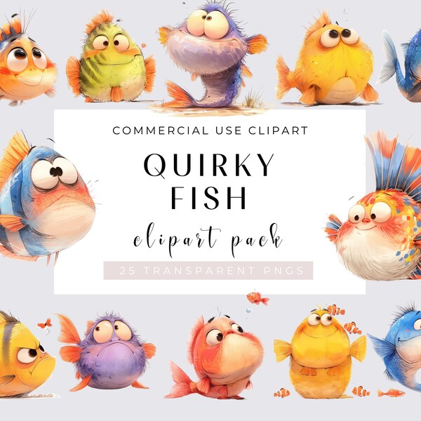 Whimsical Fish Art - Etsy