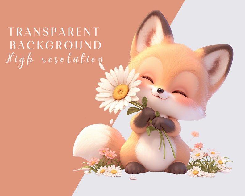 Watercolor Cute Baby Fox Clipart Bundle, Baby, 22 Transparent PNG ...