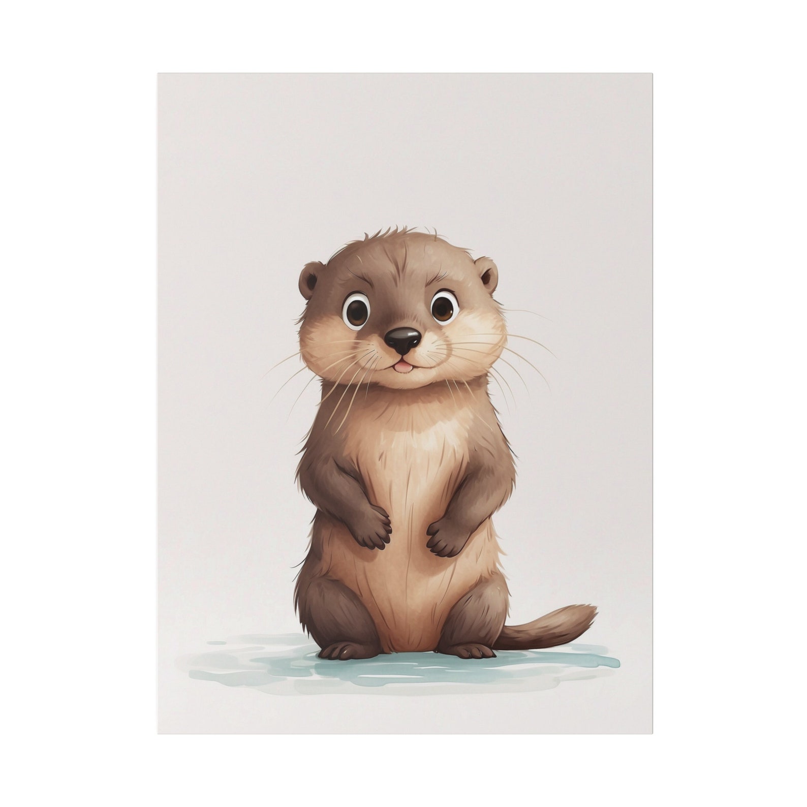 Cute Otter Baby Nursery Canvas Print From Tinytales 24otter2 - Etsy