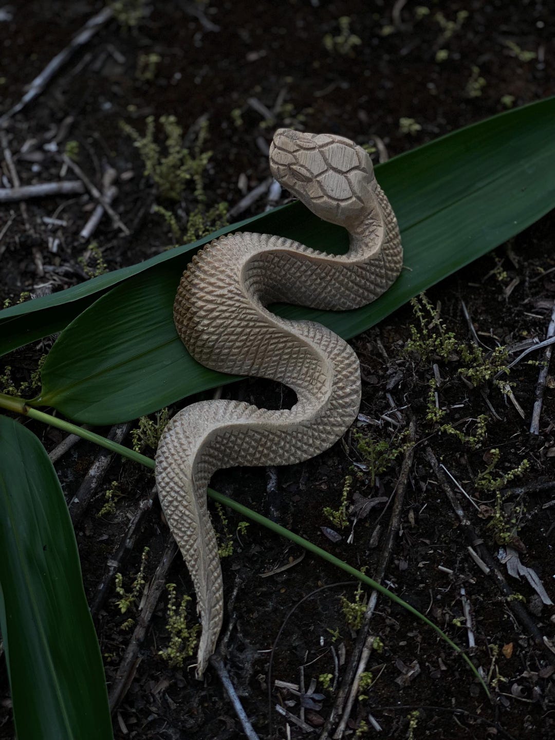 2025 Year of the Snake Wooden Sculpture – Handcrafted Snake Carving ...