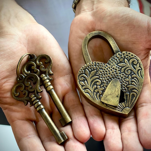 Heart Shaped Lock - Etsy