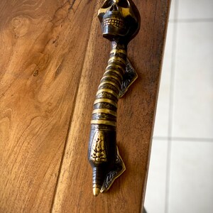 Gothic Skull Door Handle Bronze Skeleton Grip Dark Decor for Home Bar ...