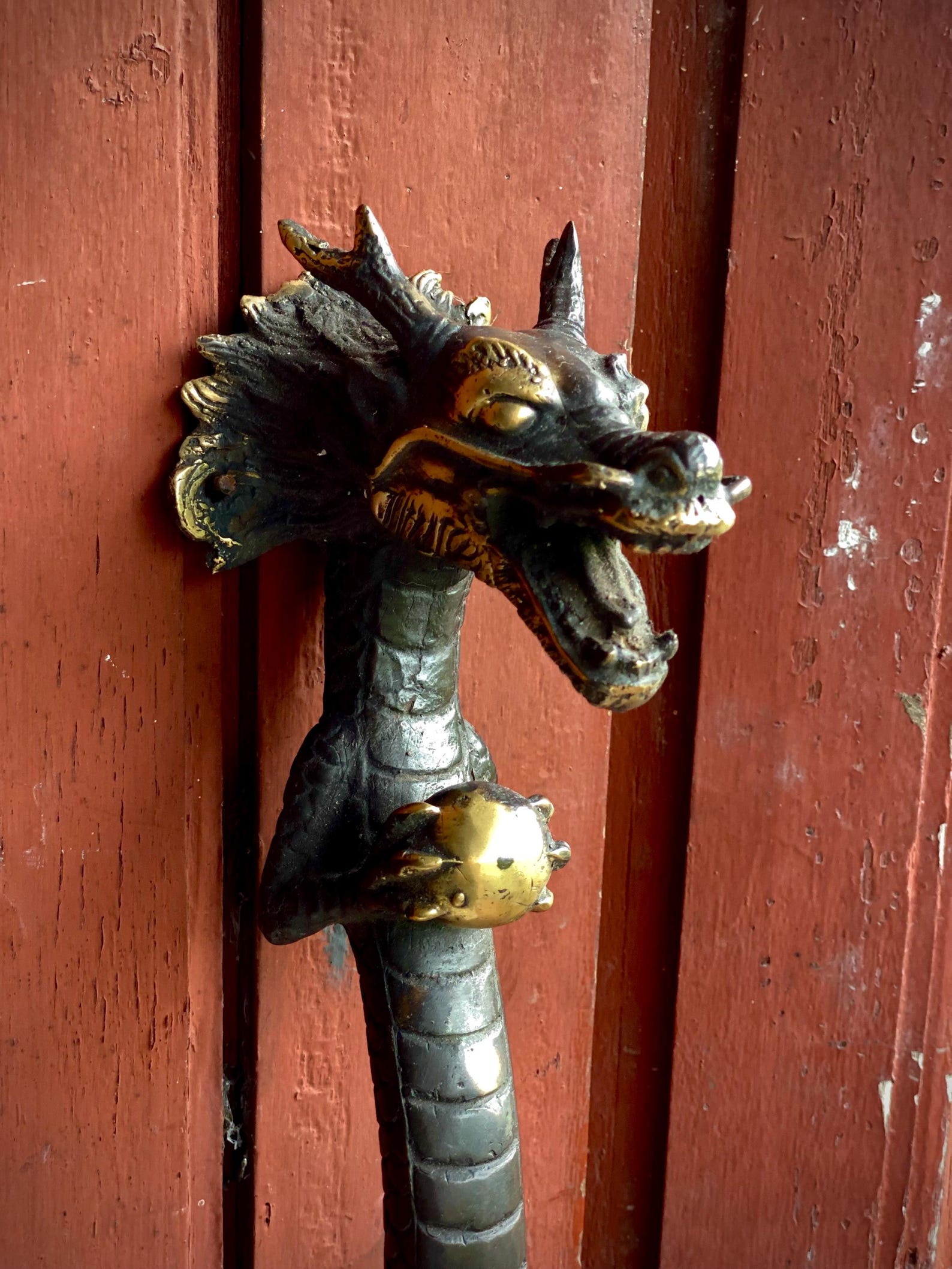 Vintage Bronze Dragon Door Handle – Unique Decorative Hardware for ...