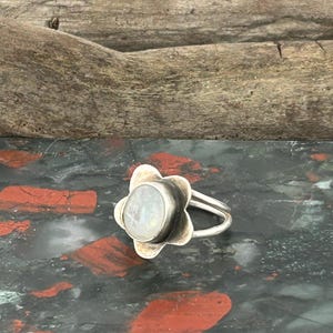 Moon Flower Ring - Etsy