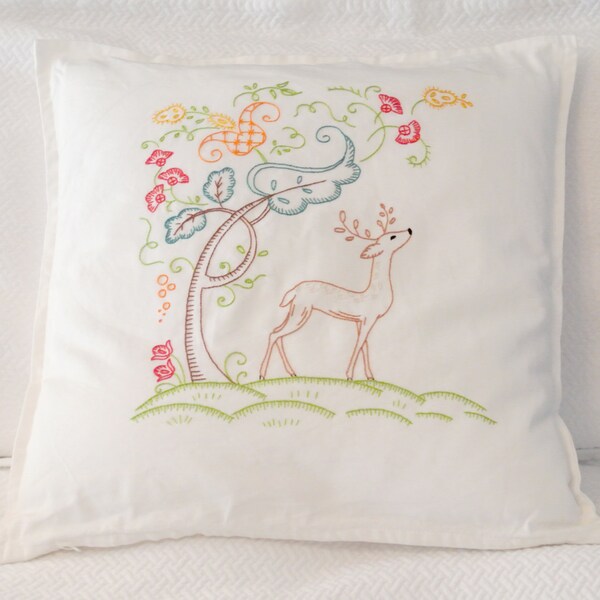Embroidered Pillow - Etsy