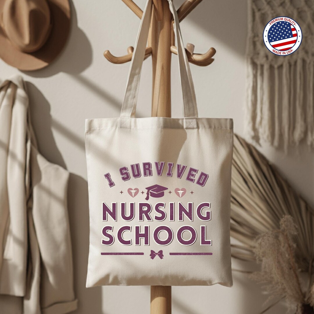 Nurse Canvas Tote Bag, Nurse Graduation Gift, Gift for Registered Nurse ...
