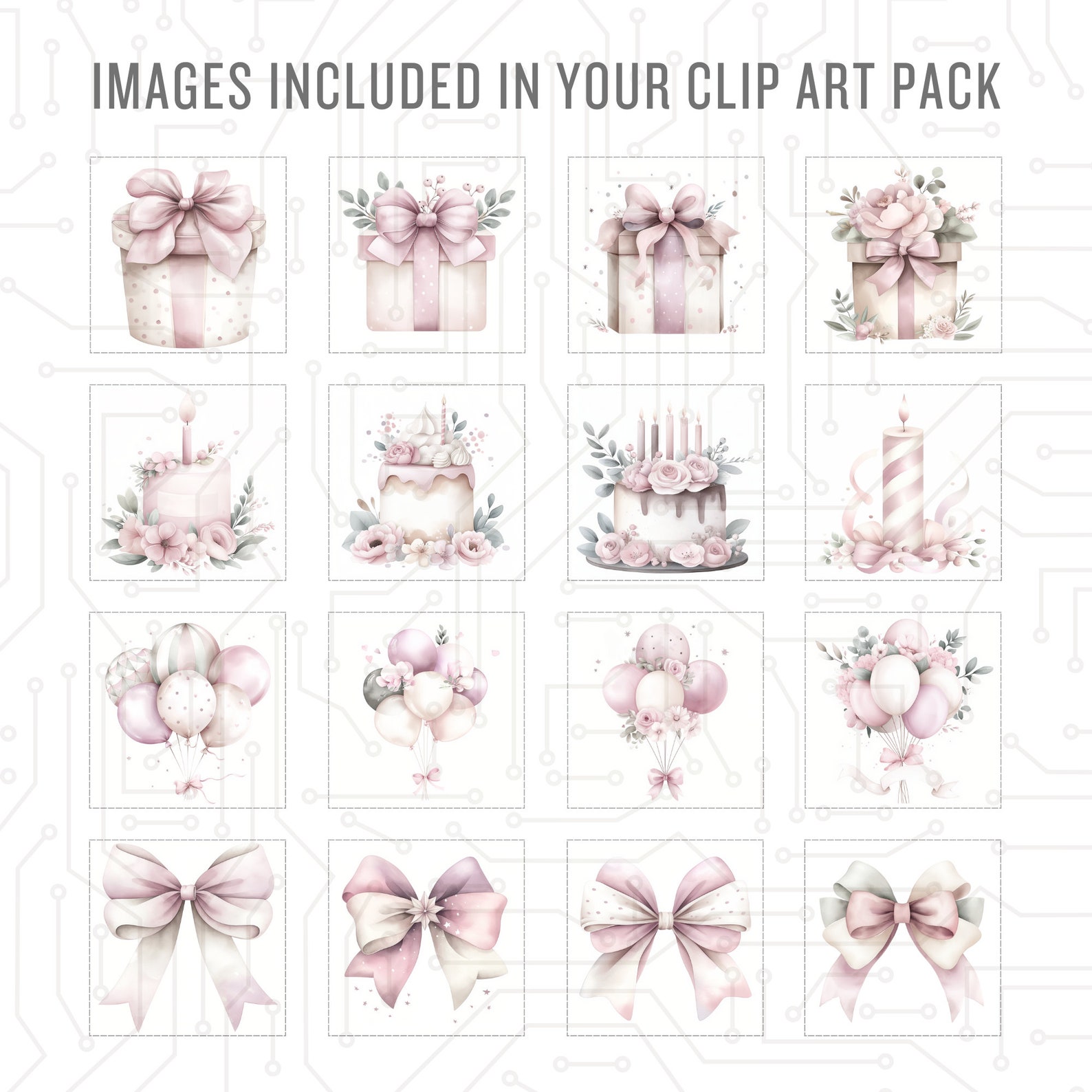 Baby Bear Birthday Clipart, Birthday Clipart Bundle, Baby Birthday ...