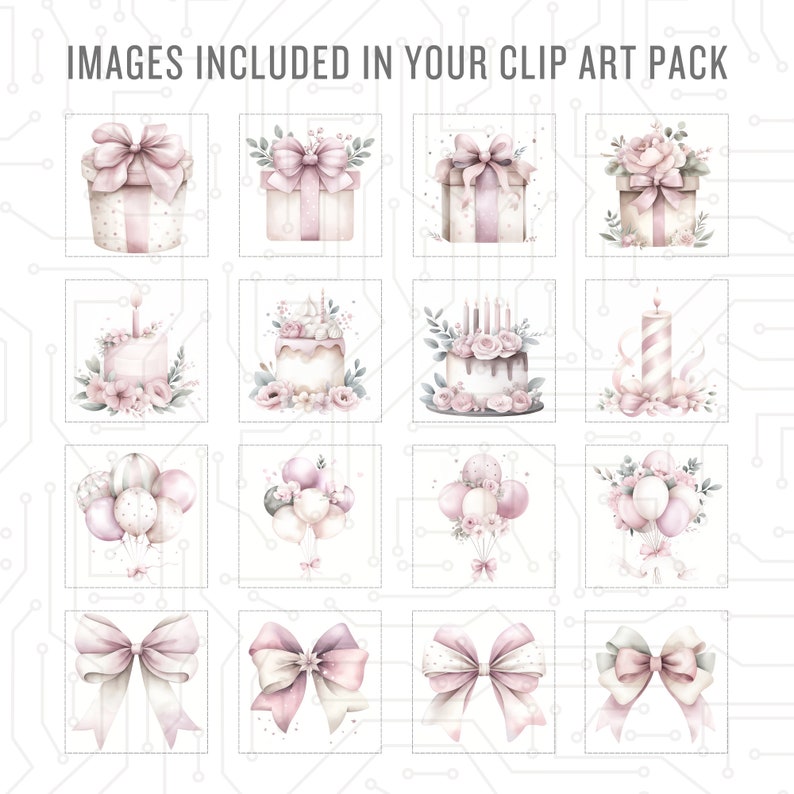 Baby Bear Birthday Clipart, Birthday Clipart Bundle, Baby Birthday ...