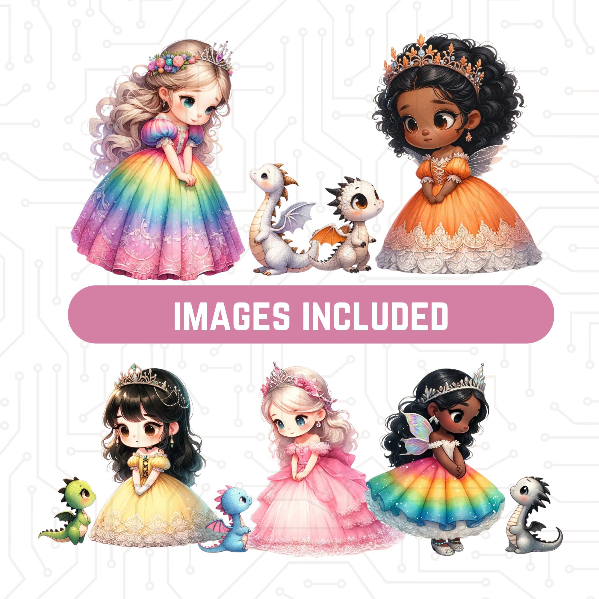 DALLE 3 Prompt Cute Princess, Ai Prompt, Chat GPT Prompt, Watercolor ...
