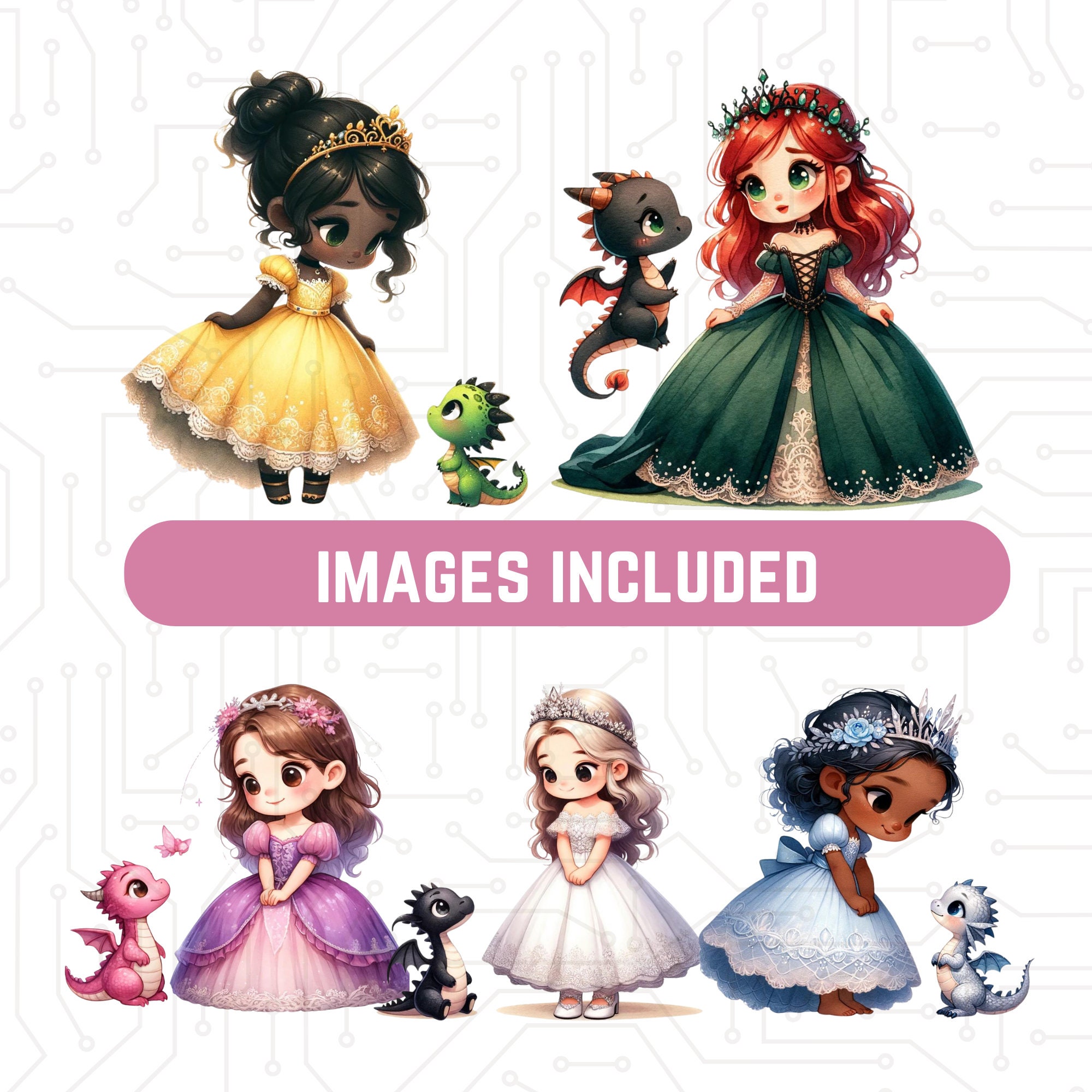 DALLE 3 Prompt Cute Princess, Ai Prompt, Chat GPT Prompt, Watercolor ...