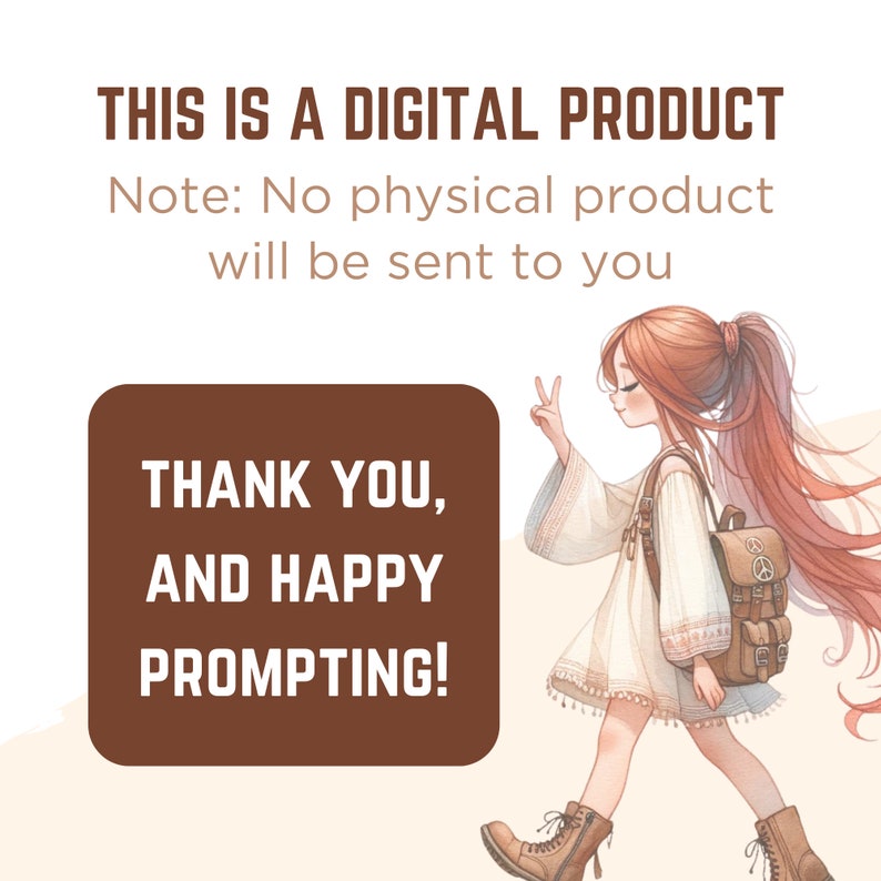 DALLE 3 Prompt Cute Boho Girls, Ai Prompt, Chat GPT Prompt, Watercolor ...