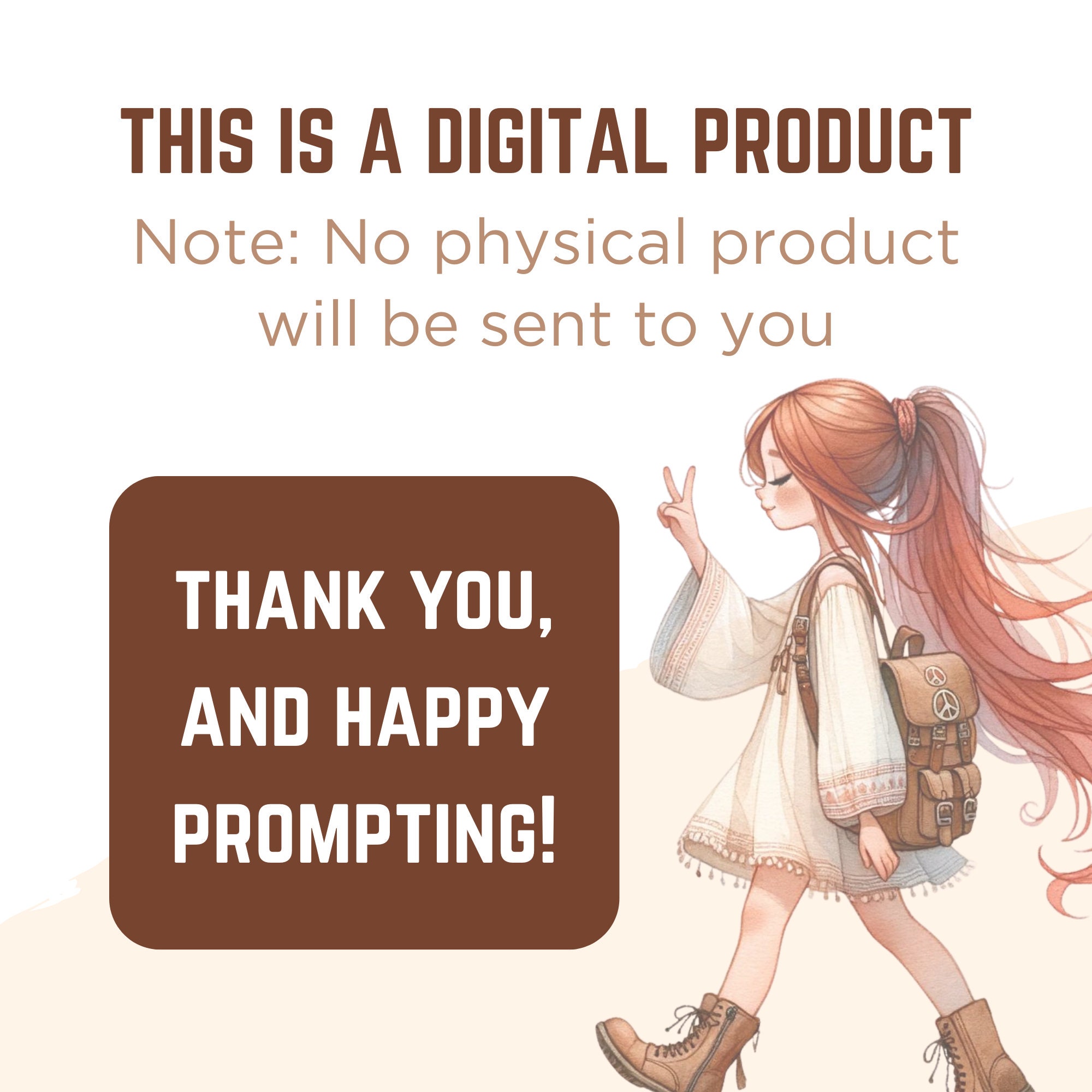 DALLE 3 Prompt Cute Boho Girls, Ai Prompt, Chat GPT Prompt, Watercolor ...