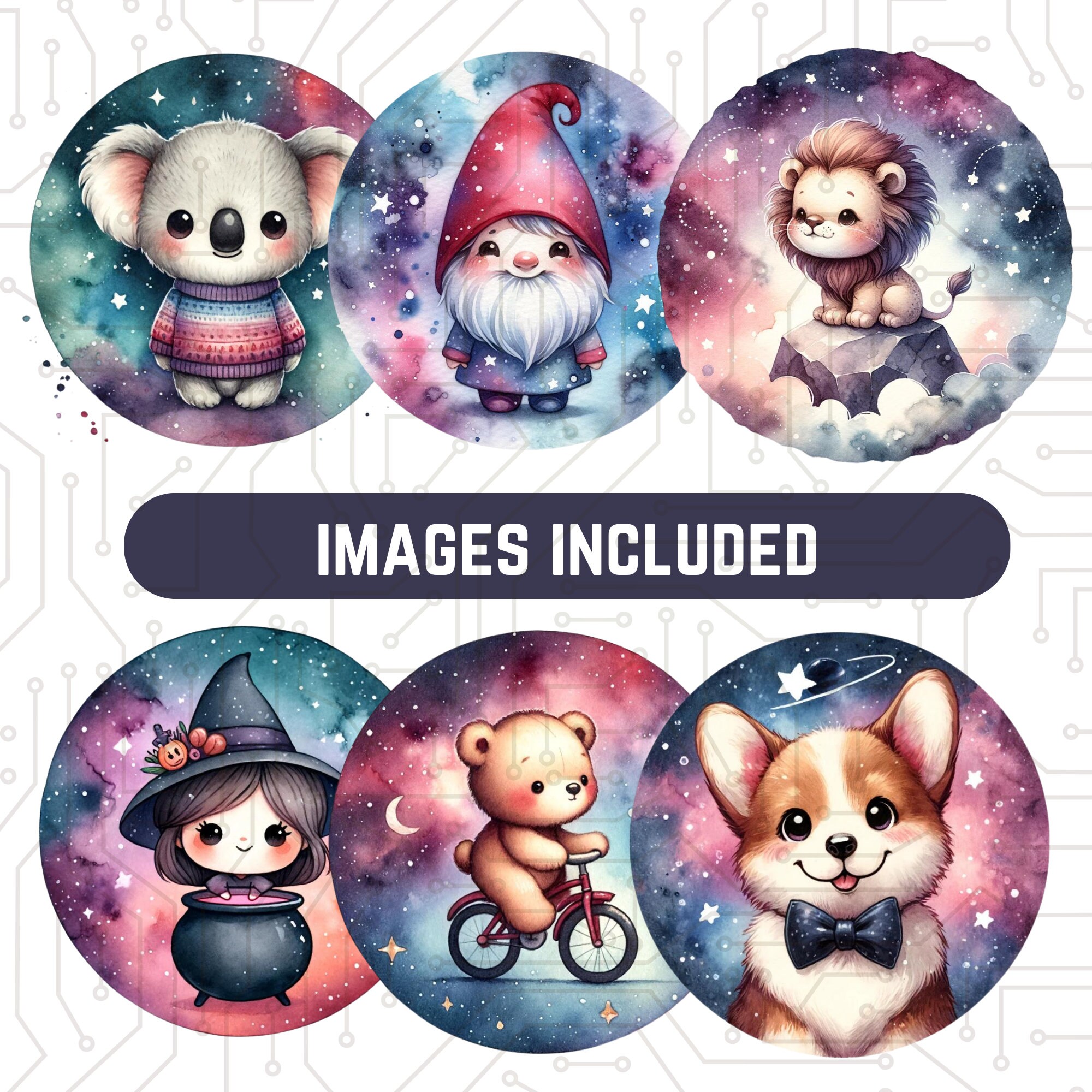 DALLE 3 Cute Character Icons, Ai Prompt, Chatgpt Prompt, Watercolor ...