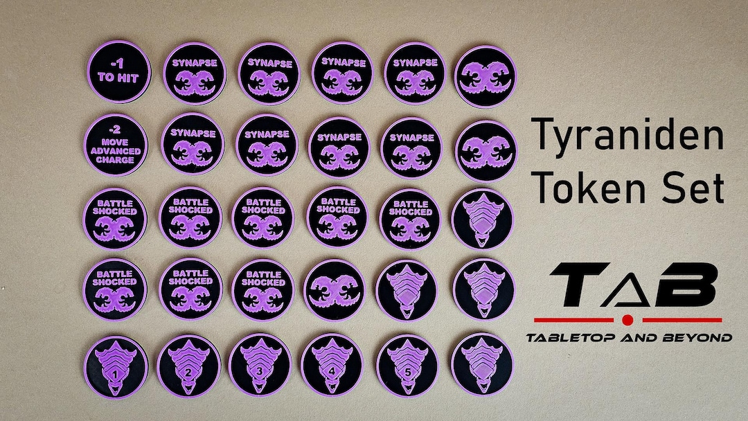 Tyranid Token Set Warhammer 40k Warhammer Tokens - Etsy