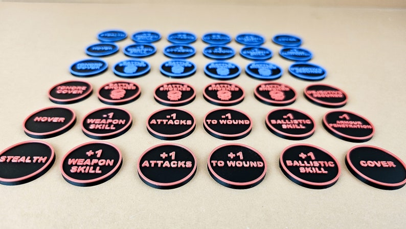 Warhammer 40k Essentials 36 Token Set | Warhammer Accessories for 40k ...