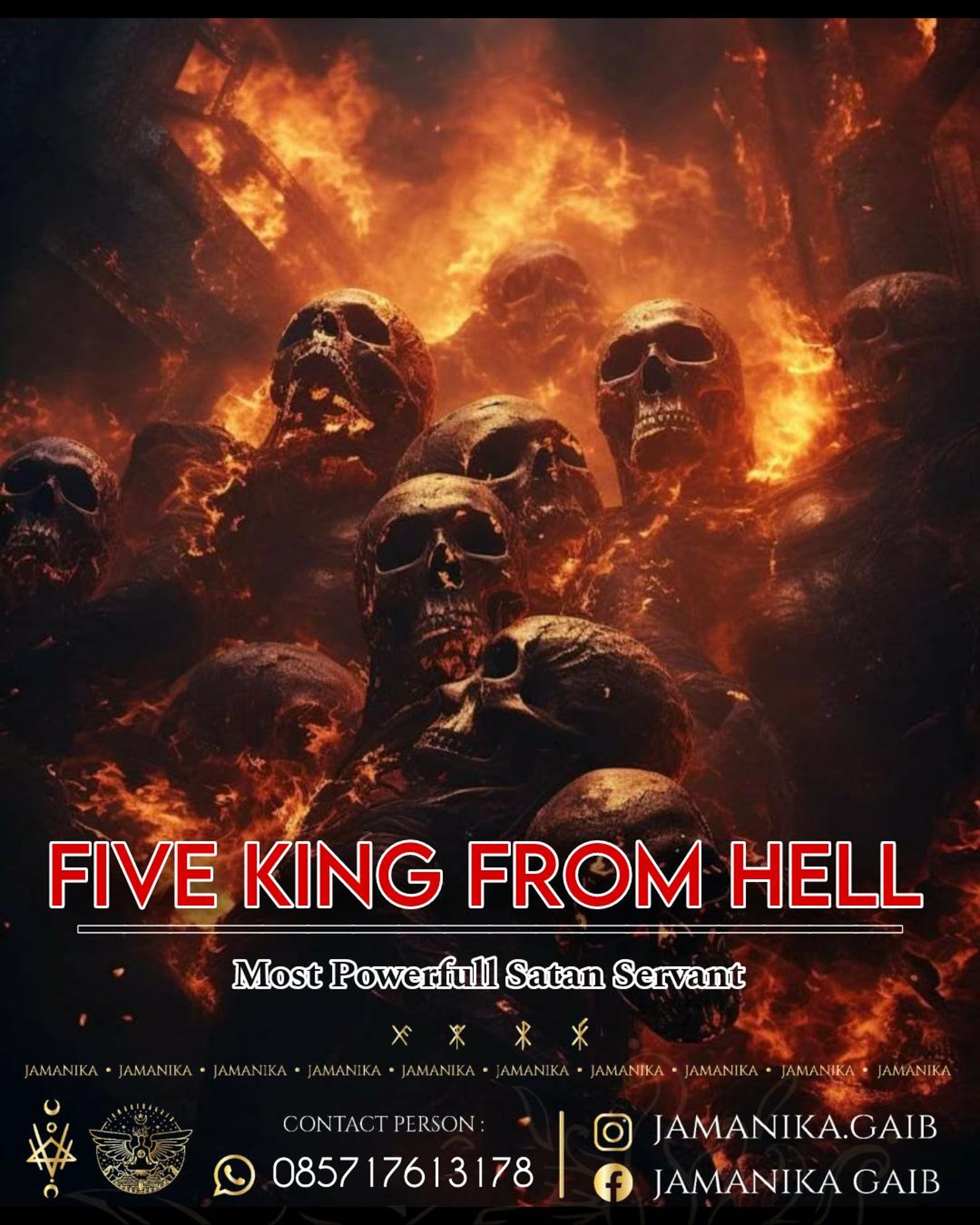 Five King From Hell - Most Powerfull Servant - Etsy
