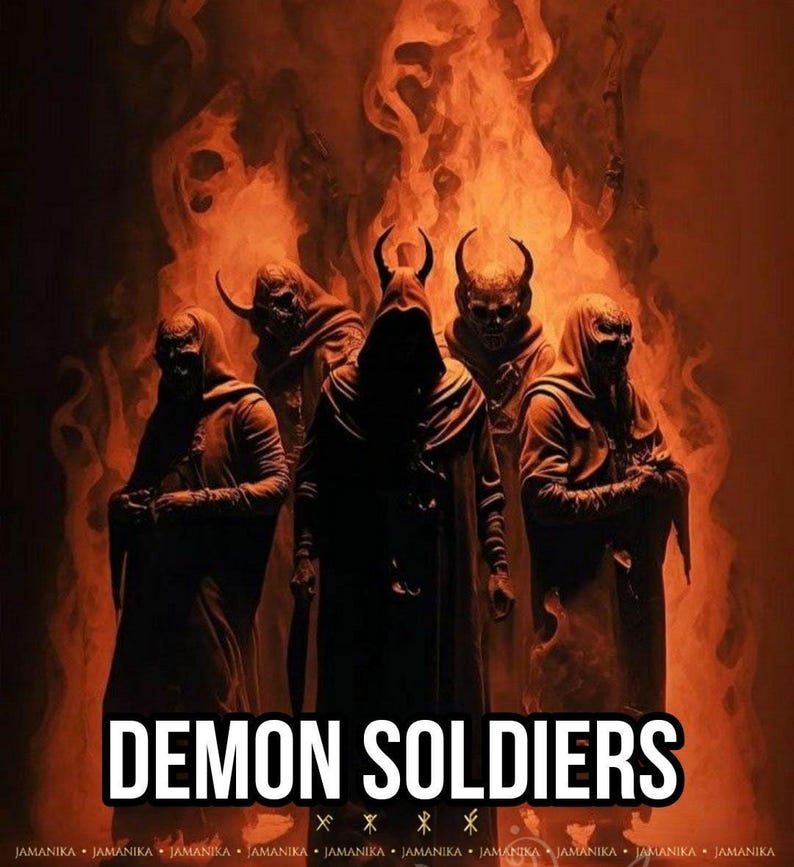 Demon Soldiers Send Thousand Legion for Attack Your Enemy - Etsy