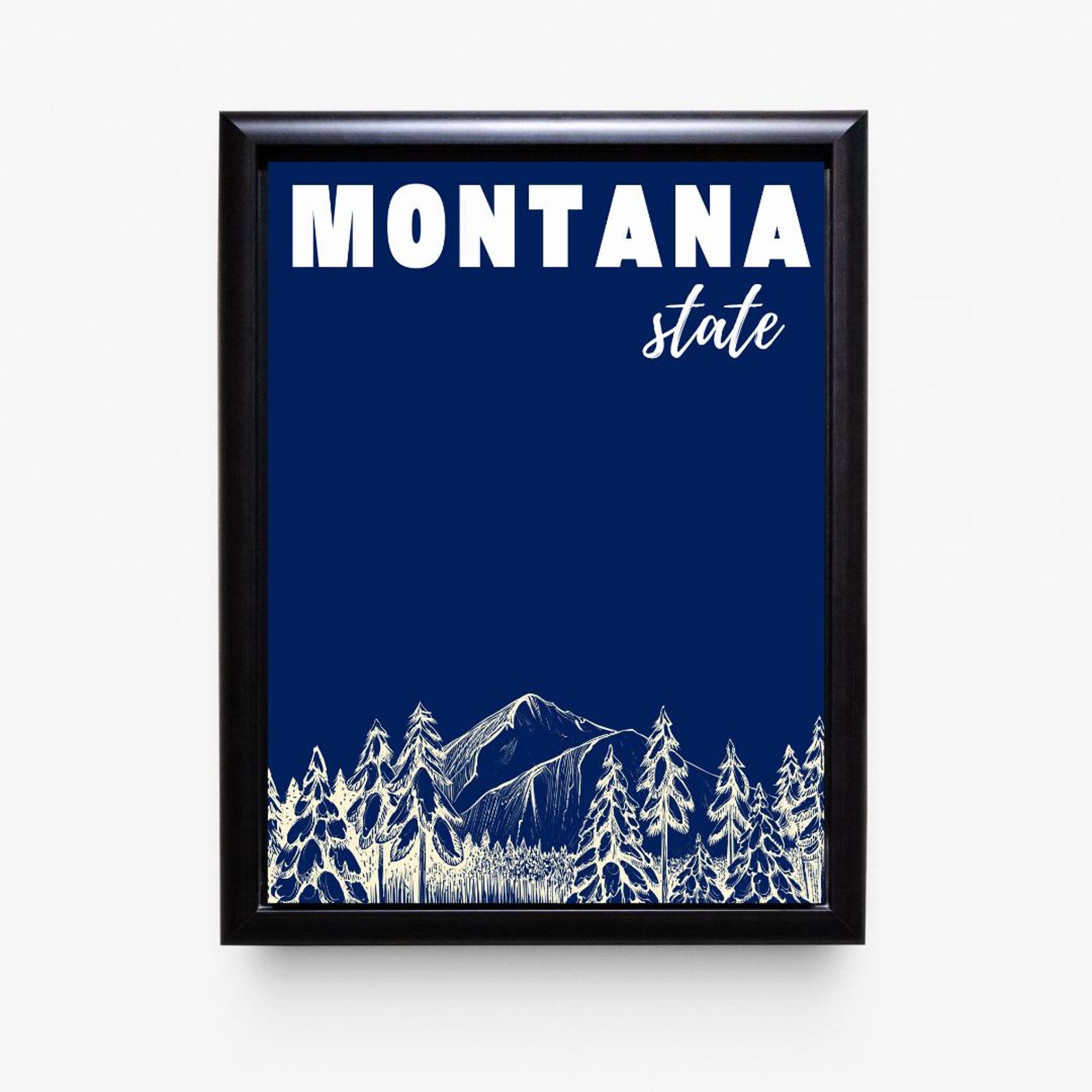 Msu/montana State University Dorm Wall Prints - Etsy